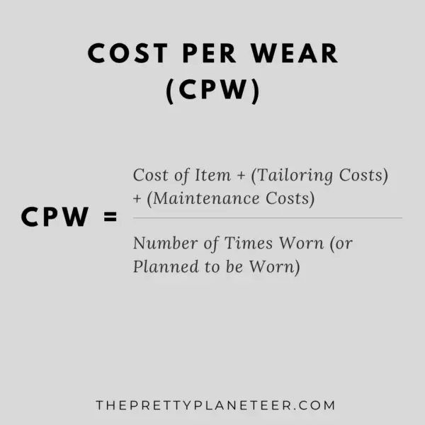 Cost Per Wear: How To Calculate The True Cost Of Your Clothes - The ...